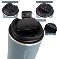 China Stainless Steel Travel Mug 510ml Insulated Coffee Spill Vacuum Tumbler for Giveaways for sale