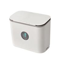 China Restaurants Anti-odor Wall Mounted Hanging Slide Cover Trash Can Plastic Rubbish Bin for sale