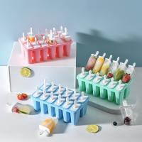 China Easy to Custom Logo Silicone Popsicle Molds for Making Ice Cubes Reusable and Durable for sale