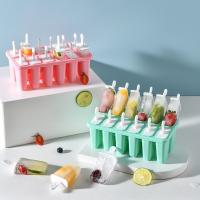 China Easy to Custom Logo Silicone Popsicle Molds for Making Ice Cubes Reusable and Durable for sale