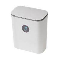 China Rectangular Wall Mounted Hanging Slide Cover Trash Can Plastic Rubbish Ash Waste Bin for sale