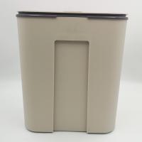 China Rectangular Wall Mounted Hanging Slide Cover Trash Can Plastic Rubbish Ash Waste Bin for sale