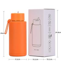 China 304 Stainless Steel Eco-Friendly 32oz Double Wall Insulated Water Bottle with Straw for sale