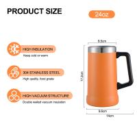 China 350g Double Wall Vacuum Insulation Stainless Steel Beer Mug 16oz 24oz Drinkware Type MUGS for sale