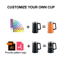 China 350g Double Wall Vacuum Insulation Stainless Steel Beer Mug 16oz 24oz Drinkware Type MUGS for sale
