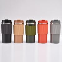 China Contemporary Design Custom BPA-free Grip Car Double Wall 450ML Stainless Steel Cups for sale