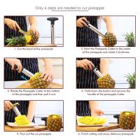 China Stainless Steel 304 Pineapple Corer Slicer Fast Kitchen Gadget for Easy Core Removal for sale