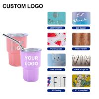 China Reusable Mini Tumbler Shot Glass 304 Stainless Steel with Customized Logo for sale