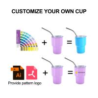 China Reusable Mini Tumbler Shot Glass 304 Stainless Steel with Customized Logo for sale