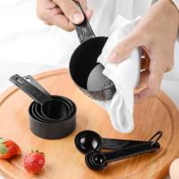 China MEASURING TOOLS Professional Plastic Measuring Cups with Coffee Spoon Set of 5 100g for sale