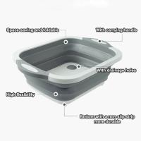 China Custom Logo Dish Tub for Washing and Draining Veggies Fruits Foldable Cutting Board for sale