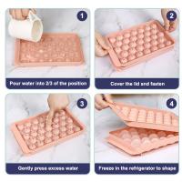 China Customized BPA-Free Circle Ice Tray for Freezer Small Round Ice Cube Trays Round Sphere for sale