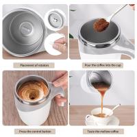 China 380ML Capacity Stainless Steel Insulated Auto Magnetic Mug with Self Stirring Feature for sale