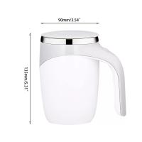 China 380ML Capacity Stainless Steel Insulated Auto Magnetic Mug with Self Stirring Feature for sale