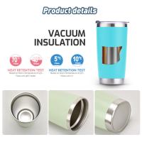 China Travel Occasion 20oz Insulated Coffee Tumbler with Custom Double Wall Stainless Steel for sale