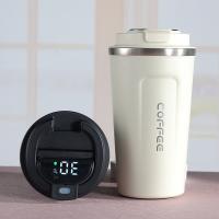 China Eco Friendly Stainless Steel Thermal Mug with Temperature Display and Leak Proof Lid for sale