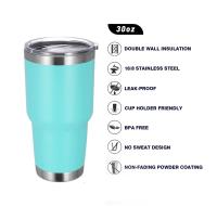 China 10*19.5CM Custom Logo Stainless Steel Double Wall Coffee Travel Mug with Straw and Lid for sale