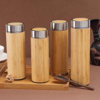 China Adults Eco-Friendly Bamboo Double Wall Stainless Steel Tumbler for Tea and Coffee for sale