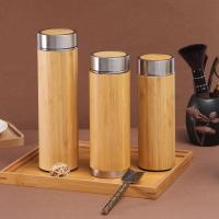 China Adults Eco-Friendly Bamboo Double Wall Stainless Steel Tumbler for Tea and Coffee for sale