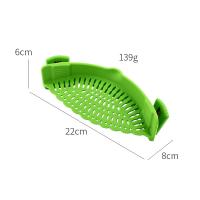 China Clip On Strainer for Pots Pan Fits All Pots and Bowls Silicone Kitchen Strainer for sale