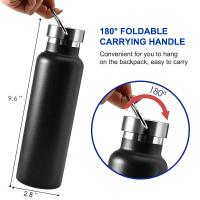 China Thermal Insulation Stainless Steel Vacuum Sport Water Bottle with Handgrip and WITH LID for sale