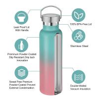 China Thermal Insulation Stainless Steel Vacuum Sport Water Bottle with Handgrip and WITH LID for sale