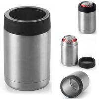 China Custom 12oz Double Walled Stainless Steel Beer Can Cooler for Customer Needs for sale