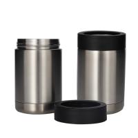 China Custom 12oz Double Walled Stainless Steel Beer Can Cooler for Customer Needs for sale