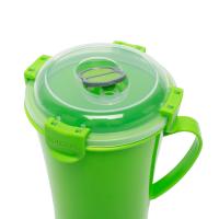 China Food Customized BPA Free Microwave Collection Soup Mug with Lid and Steam Release Vent for sale