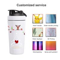 China Custom Logo Acceptable 500g BPA Free Gym Insulated Shaker Bottle with Portable Design for sale