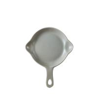 China The Nordic Style Ceramic Baking Dishes with Single Handle 5CM Size and Custom Logo for sale