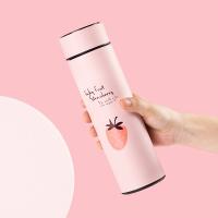 China Customized Intelligent Digital LED Water Bottle Flask Tea Infuser Vacuum Insulated Thermos Bottle WITH LID for sale