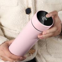China Customized Intelligent Digital LED Water Bottle Flask Tea Infuser Vacuum Insulated Thermos Bottle WITH LID for sale