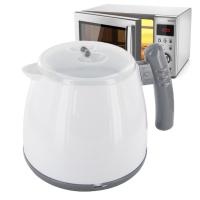 China BPA Free Microwave Oven Tea Plastic Kettle Hot Pot Water Boiler with Customized Logo for sale