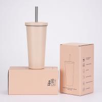 China 16oz 24oz Custom DIY Coffee Mug Travel Water Cup Double Wall Stainless Steel Tumbler for sale