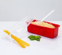 China PP Material BPA Free Microwave Pasta Cooker with Portioning Tool Passed European Standard for sale