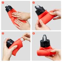 China 750ml Anti-corrosion Coated Silicone Water Bottle for Travel and Sports Customizable for sale
