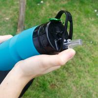 China 750ml Anti-corrosion Coated Silicone Water Bottle for Travel and Sports Customizable for sale