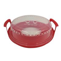China Simple Style Plastic Insulation Food Cover with Tray BPA Free and Microwave Heating Ready for sale