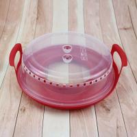 China Simple Style Plastic Insulation Food Cover with Tray BPA Free and Microwave Heating Ready for sale