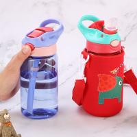 China Custom Logo Bpa Free Children Water Bottle with Straw Support Tour Outdoor Activity for sale