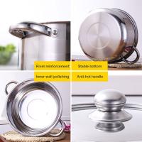 China 5-Piece Stainless Steel Cookingware Pot Set Sustainable Cookware for Your Kitchen for sale