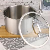 China 1.65kg Cookware Set Kitchen Pots and Pans Stainless Steel Cook Wear with Glass Cover for sale