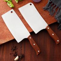 China Upgrade Your Kitchen with Real Wooden Handle Knife Sets 3CR13 Stainless Steel Blades for sale