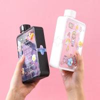 China 380 ml BPA Free Square Sport Water Bottle with Custom Logo and Minimalist Design for sale