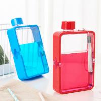 China 380 ml BPA Free Square Sport Water Bottle with Custom Logo and Minimalist Design for sale