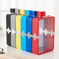 China 380 ml BPA Free Square Sport Water Bottle with Custom Logo and Minimalist Design for sale