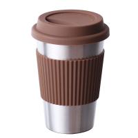 China Stainless Steel Coffee Mug Custom 17oz Double Wall 18/8 Tumbler with Silicone Sleeve for sale