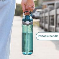 China Accessories WITH LID Outdoor Gym Sports Water Bottle with Straw and BPA Free Plastic for sale