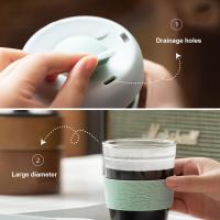 China 1-Piece Customized Logo Borosilicate Insulated Coffee Cup Tumbler for Water Bottle for sale
